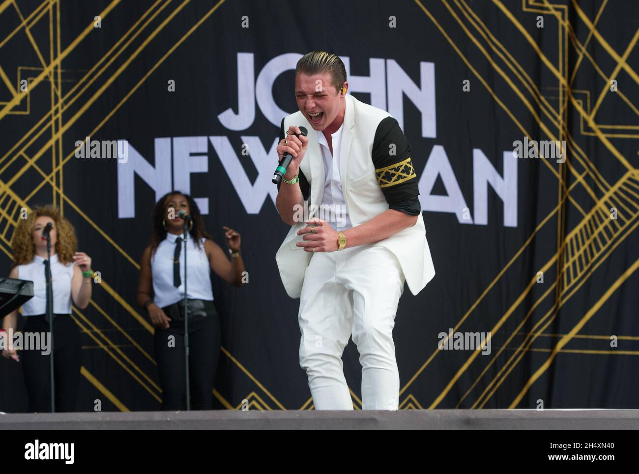 John Newman live on stage on day 2 at Wireless Festival on 5th July at ...