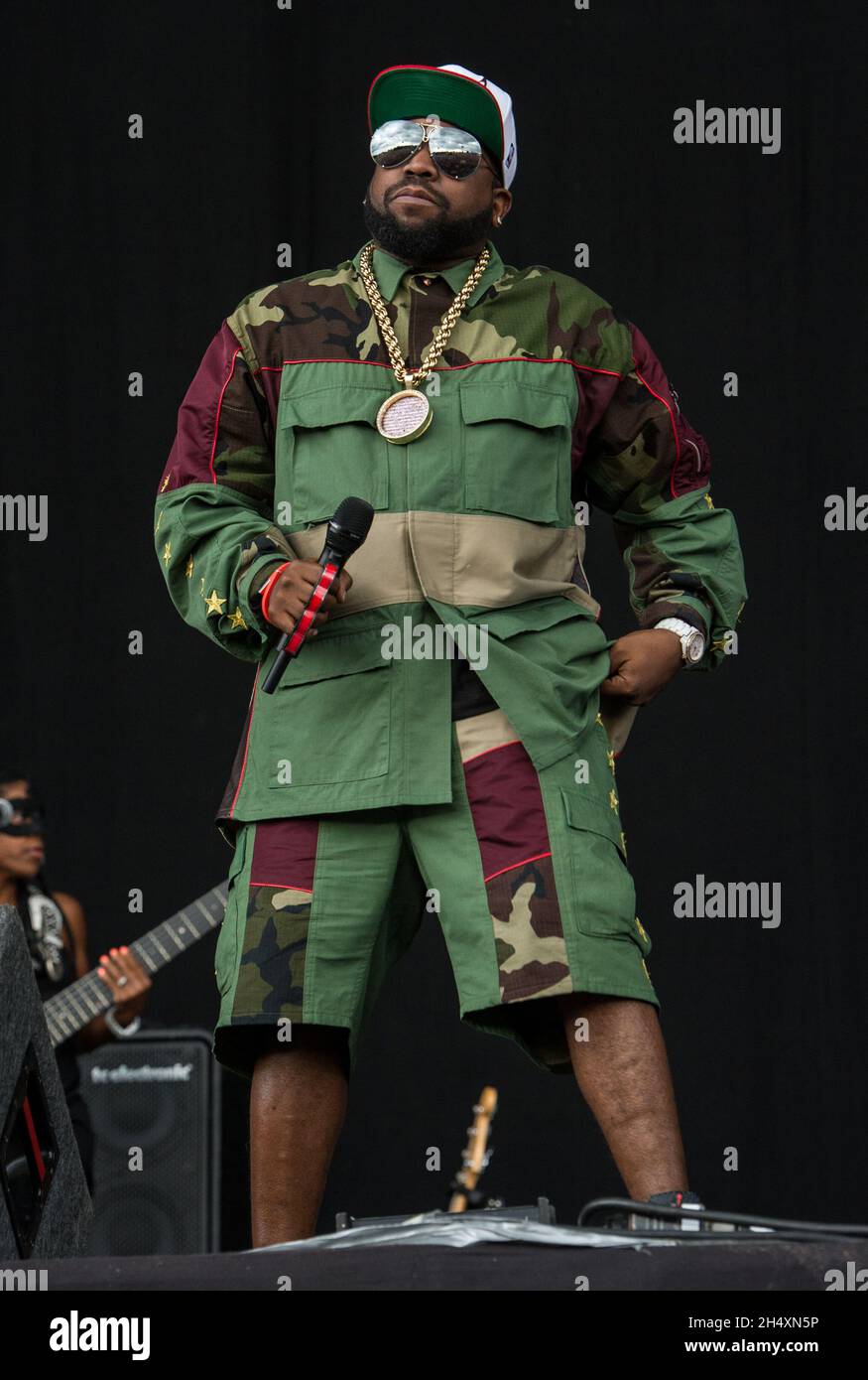 Big Boi of Outkast live on stage on day 2 of Wireless Festival on 5th ...