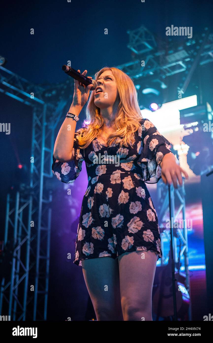 Becky Hill live on stage on day 2 of Wireless Festival on 5th July in ...