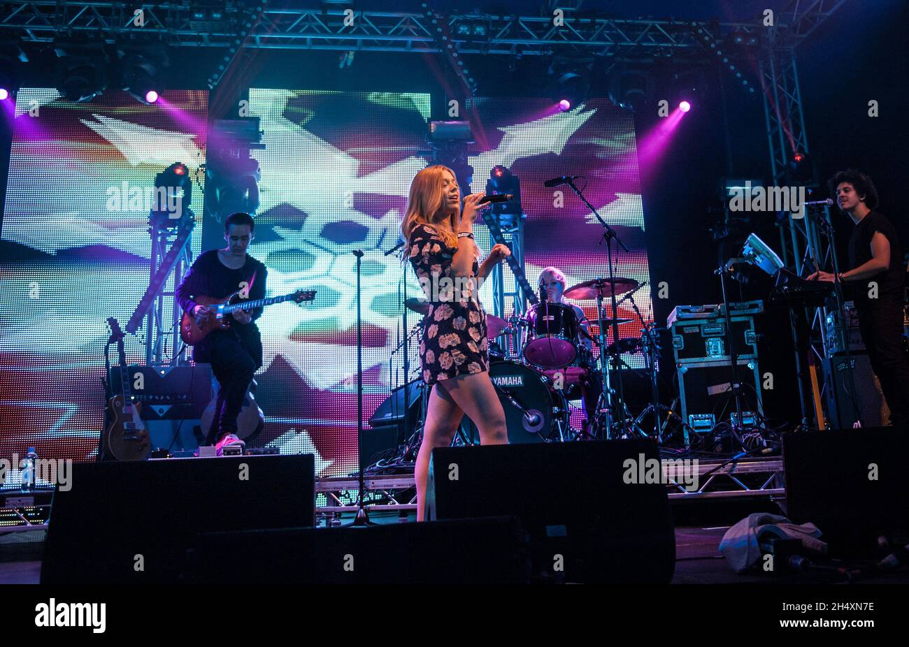 Becky Hill live on stage on day 2 of Wireless Festival on 5th July in ...