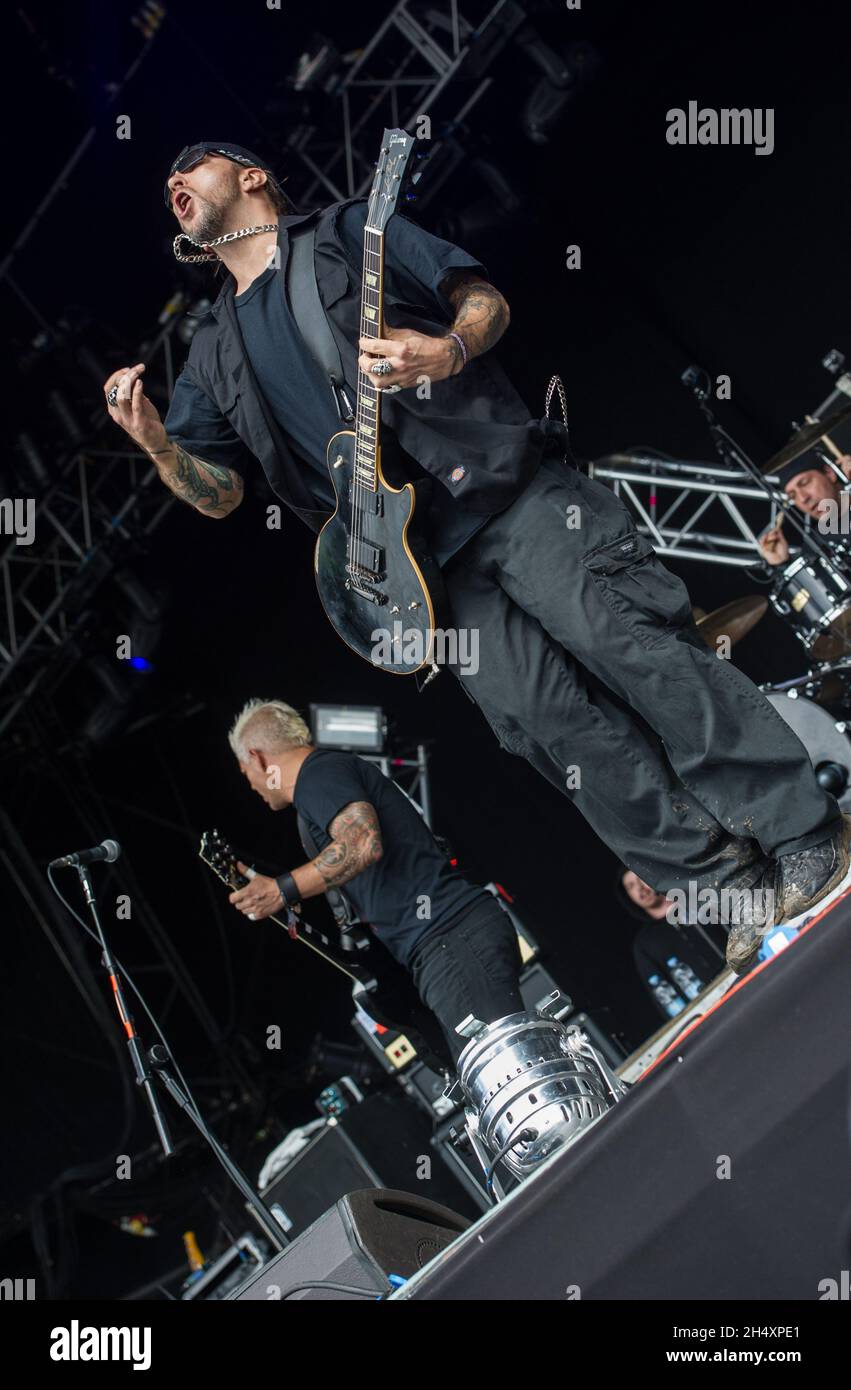 Bobby Hambel of Biohazard live on stage on day 3 of Bloodstock Open Air ...
