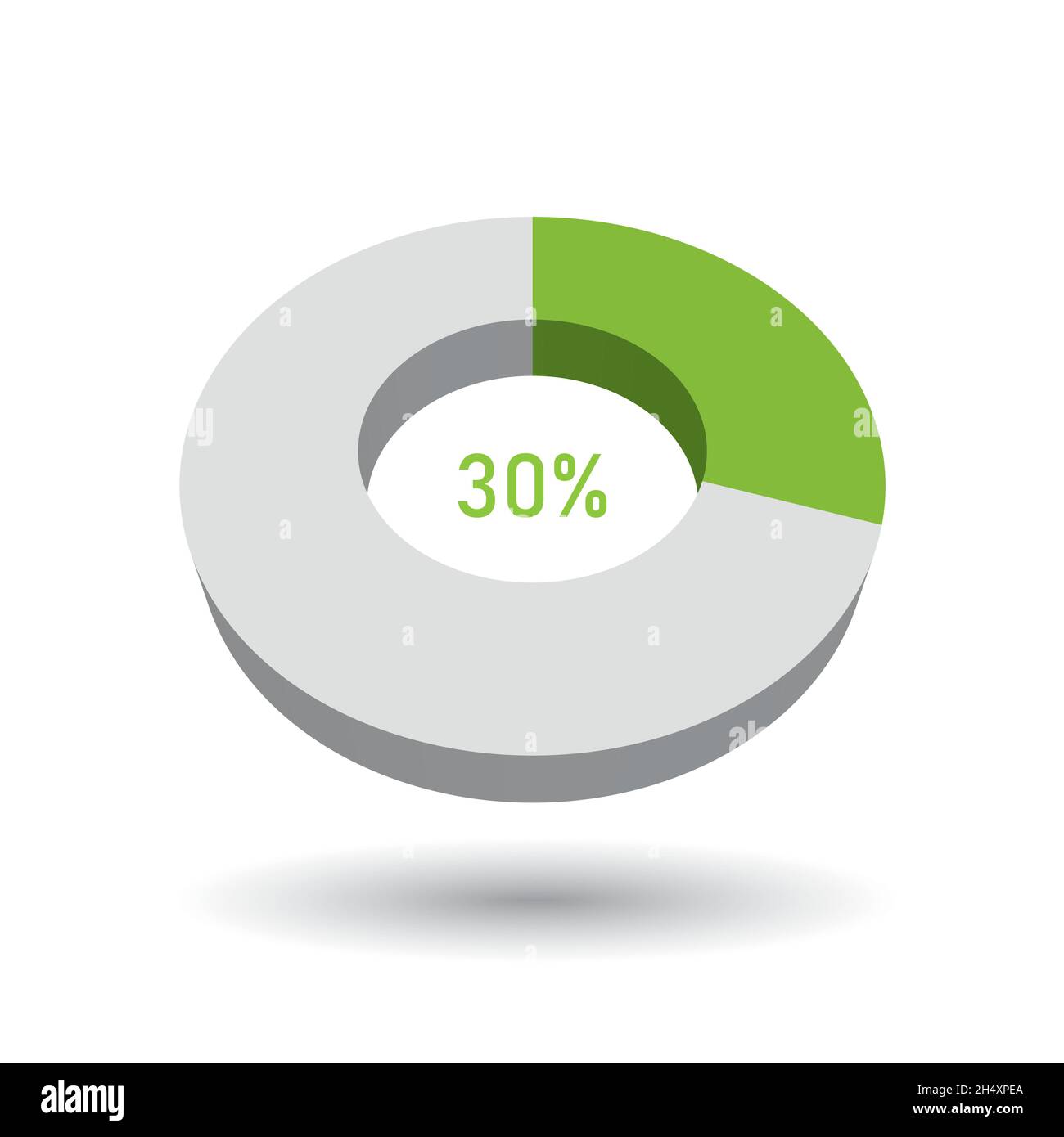 30 percent 3D vector pie chart Stock Vector Image & Art - Alamy
