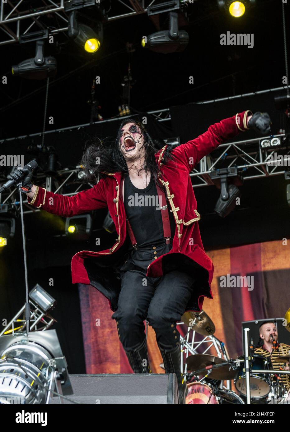 Johannes Eckerstrom of Avatar live on stage on day 3 of Bloodstock Open ...