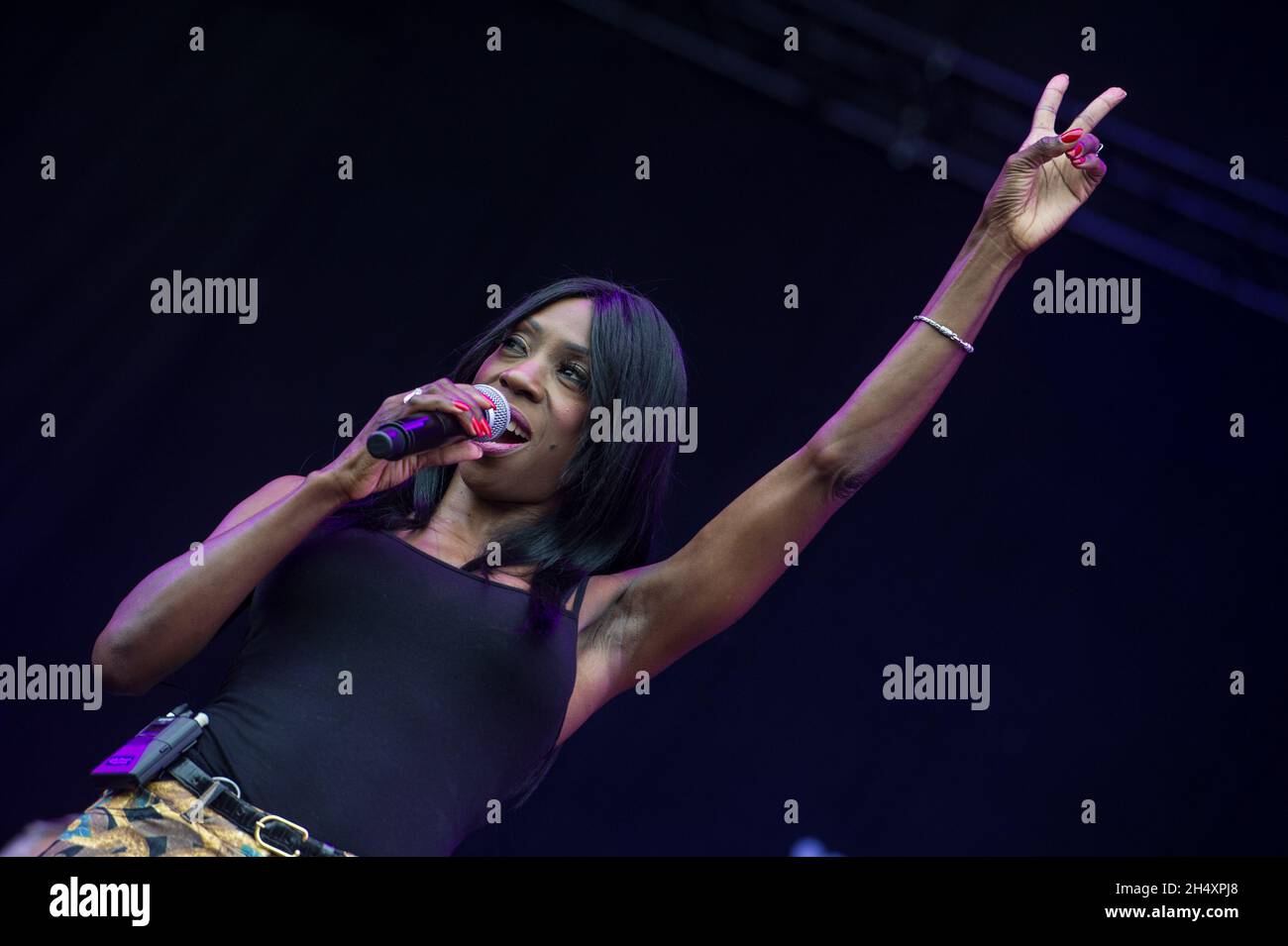 Heather Small of M People live on stage on day 1 of V Festival on 16th ...