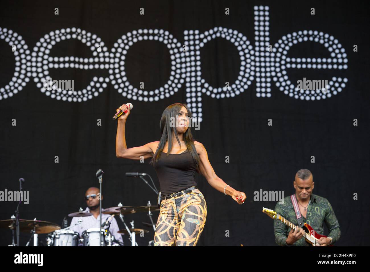 Heather Small of M People live on stage on day 1 of V Festival on 16th ...