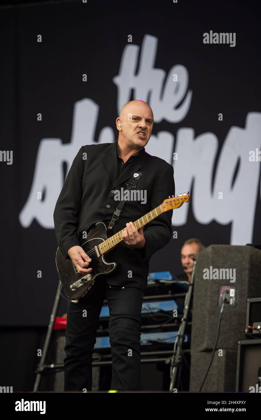Baz Warne of The Stranglers live on stage on day 2 of V Festival on ...