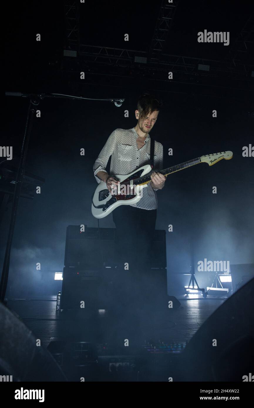 Adam Hann of The 1975 live on stage on Monday 29th September at Civic ...