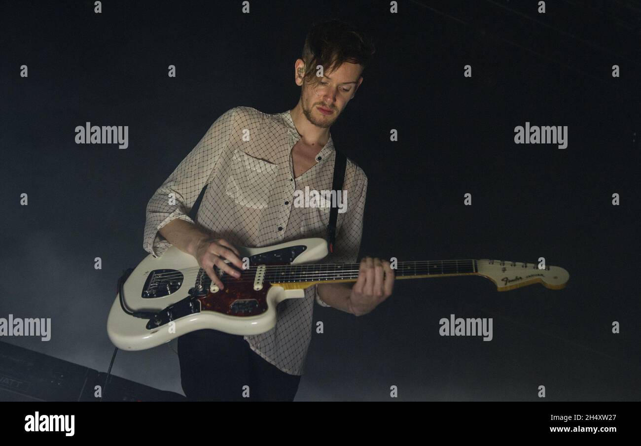 Adam Hann of The 1975 live on stage on Monday 29th September at Civic ...