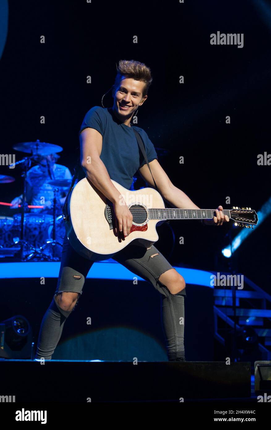 James McVey of The Vamps live on stage on Sunday 5th October at the ...