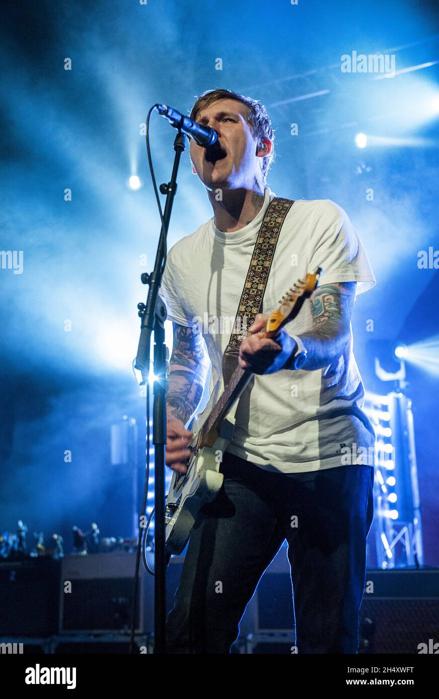 Brian Fallon of The Gaslight Anthem live on stage on Sunday 23rd ...