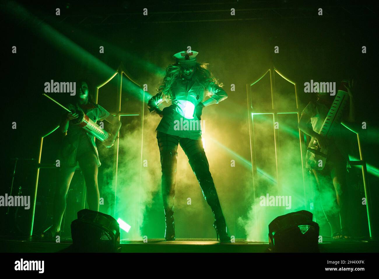 Maria Brink of In This Moment performs live on stage at the Wulfrun ...