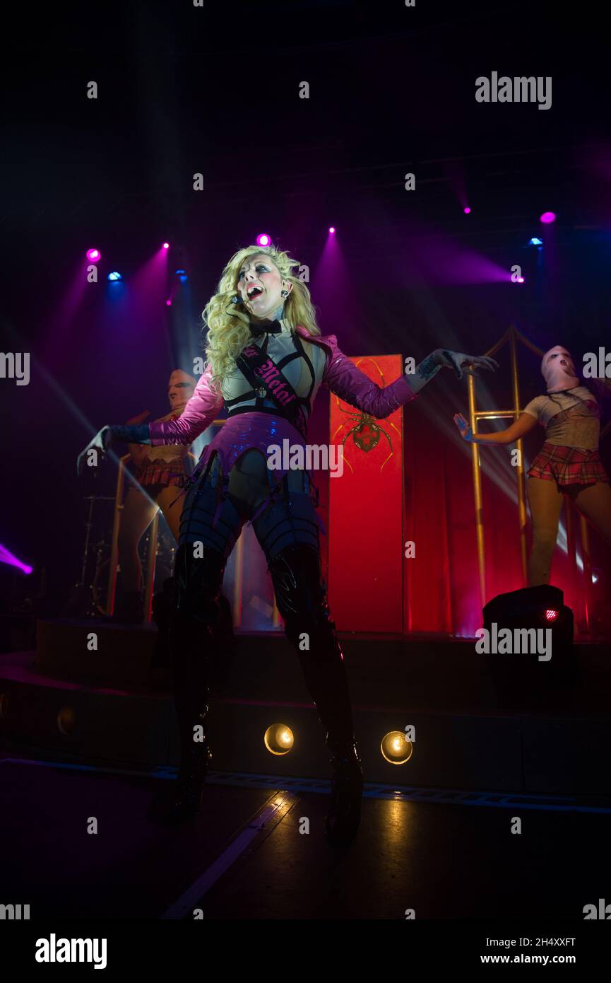 Maria Brink of In This Moment performs live on stage at the Wulfrun ...