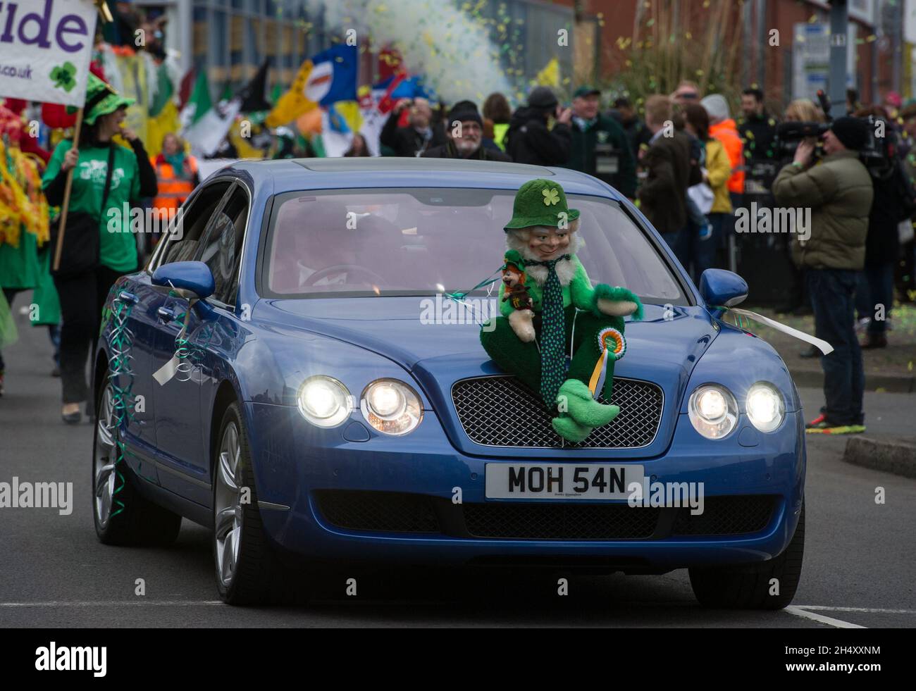 St. Patrick's Day parade in Digbeth, Irish Quarter on March 15, 2015 in ...