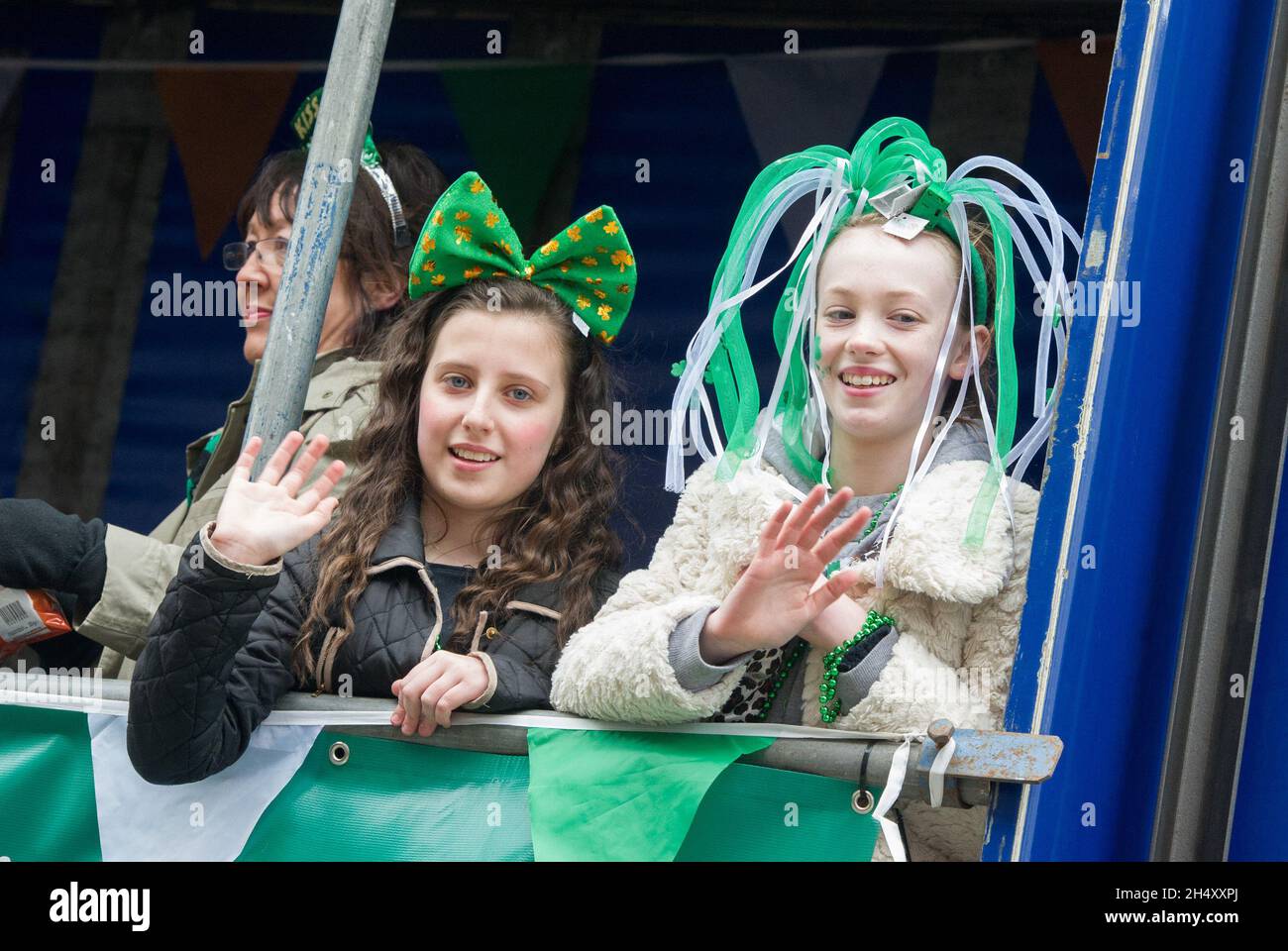 St. Patrick's Day parade in Digbeth, Irish Quarter on March 15, 2015 in ...