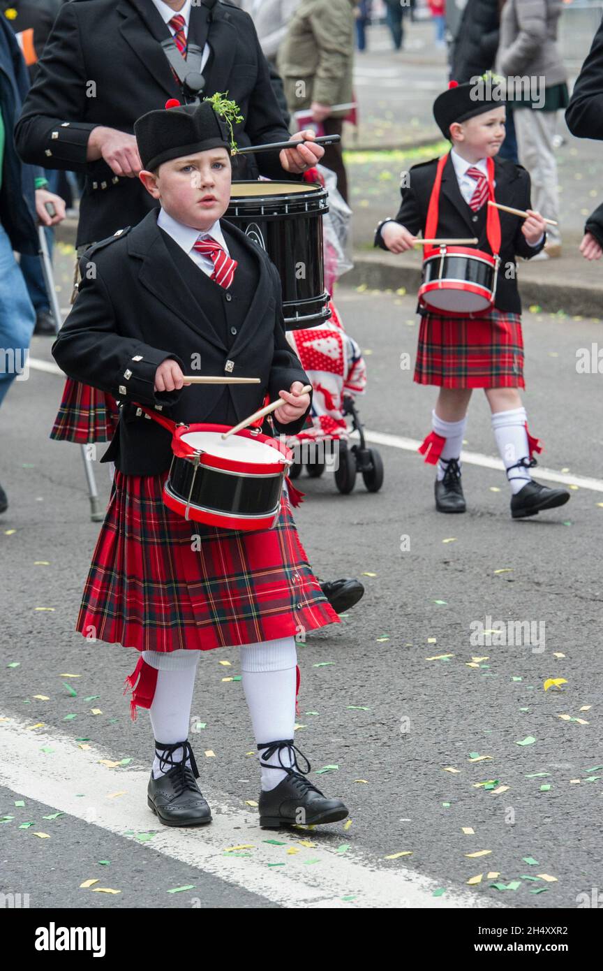 St. Patrick's Day parade in Digbeth, Irish Quarter on March 15, 2015 in ...