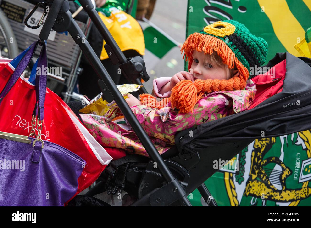 St. Patrick's Day parade in Digbeth, Irish Quarter on March 15, 2015 in ...