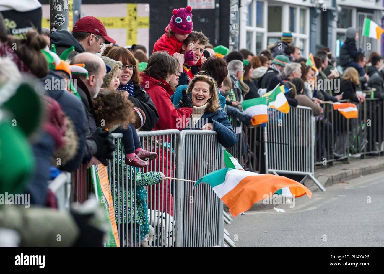 St. Patrick's Day parade in Digbeth, Irish Quarter on March 15, 2015 in ...