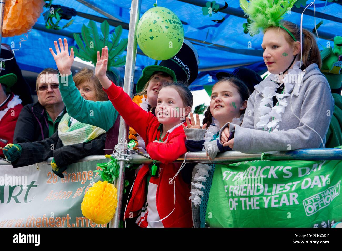 St. Patrick's Day parade in Digbeth, Irish Quarter on March 15, 2015 in ...