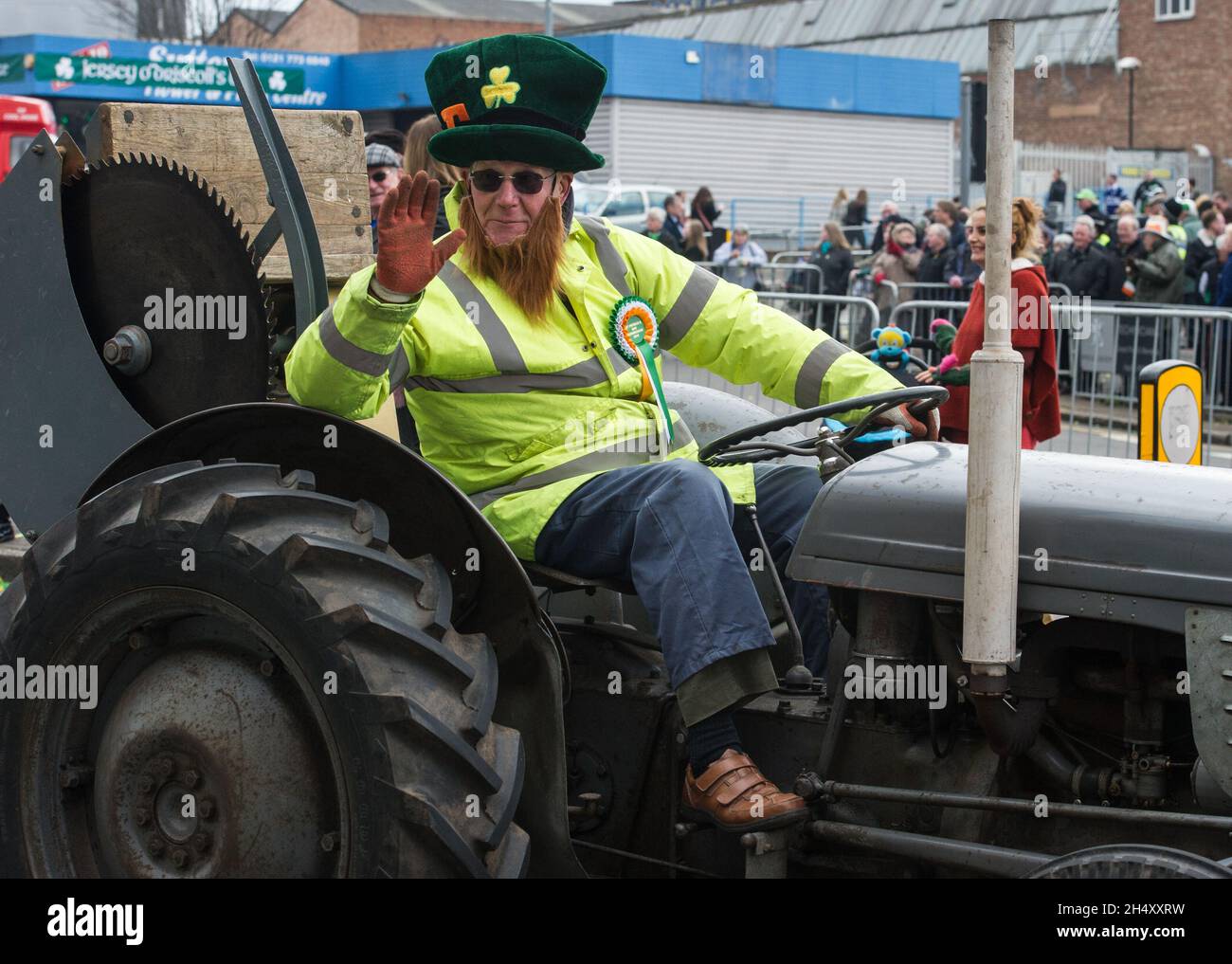 St. Patrick's Day parade in Digbeth, Irish Quarter on March 15, 2015 in ...