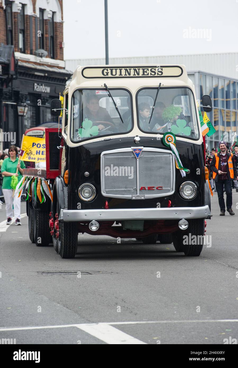 St. Patrick's Day parade in Digbeth, Irish Quarter on March 15, 2015 in ...