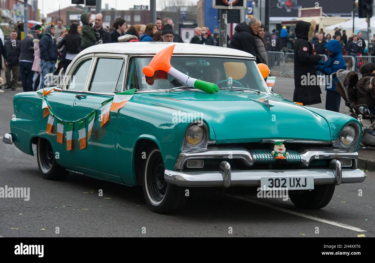 St. Patrick's Day parade in Digbeth, Irish Quarter on March 15, 2015 in ...