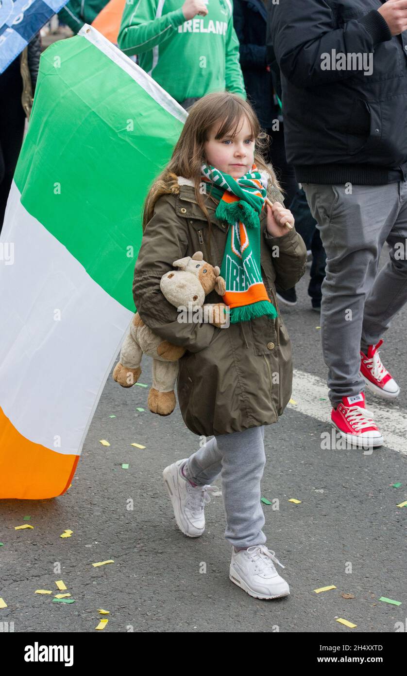 St. Patrick's Day parade in Digbeth, Irish Quarter on March 15, 2015 in ...