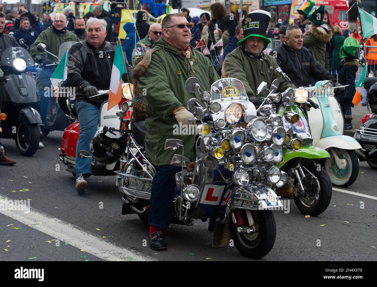 St. Patrick's Day parade in Digbeth, Irish Quarter on March 15, 2015 in ...