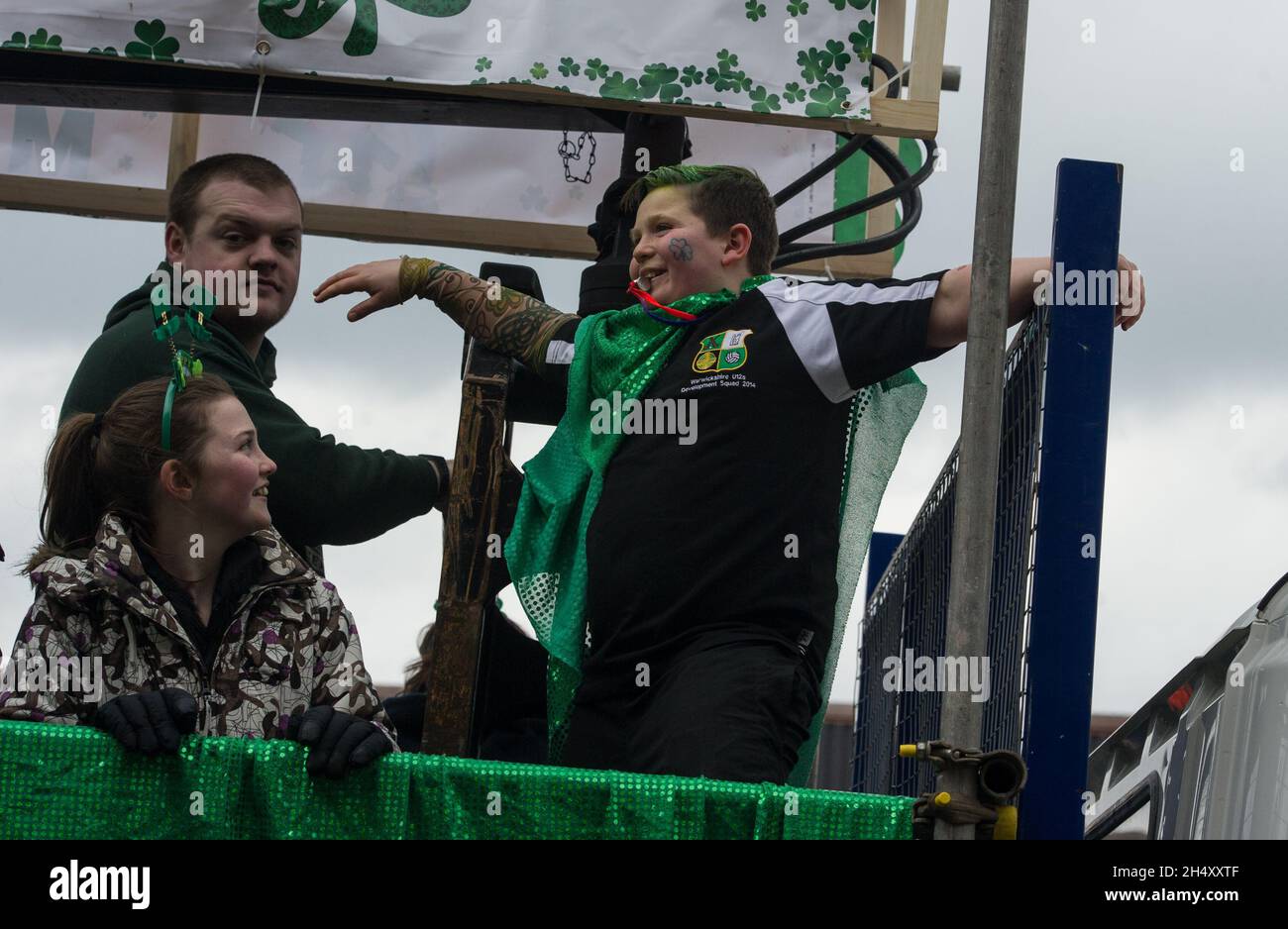 St. Patrick's Day parade in Digbeth, Irish Quarter on March 15, 2015 in ...