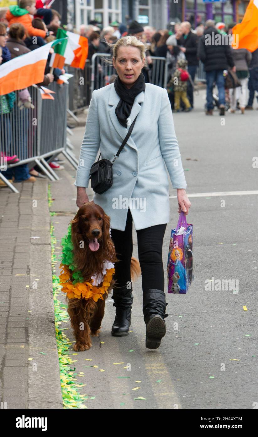 St. Patrick's Day parade in Digbeth, Irish Quarter on March 15, 2015 in ...