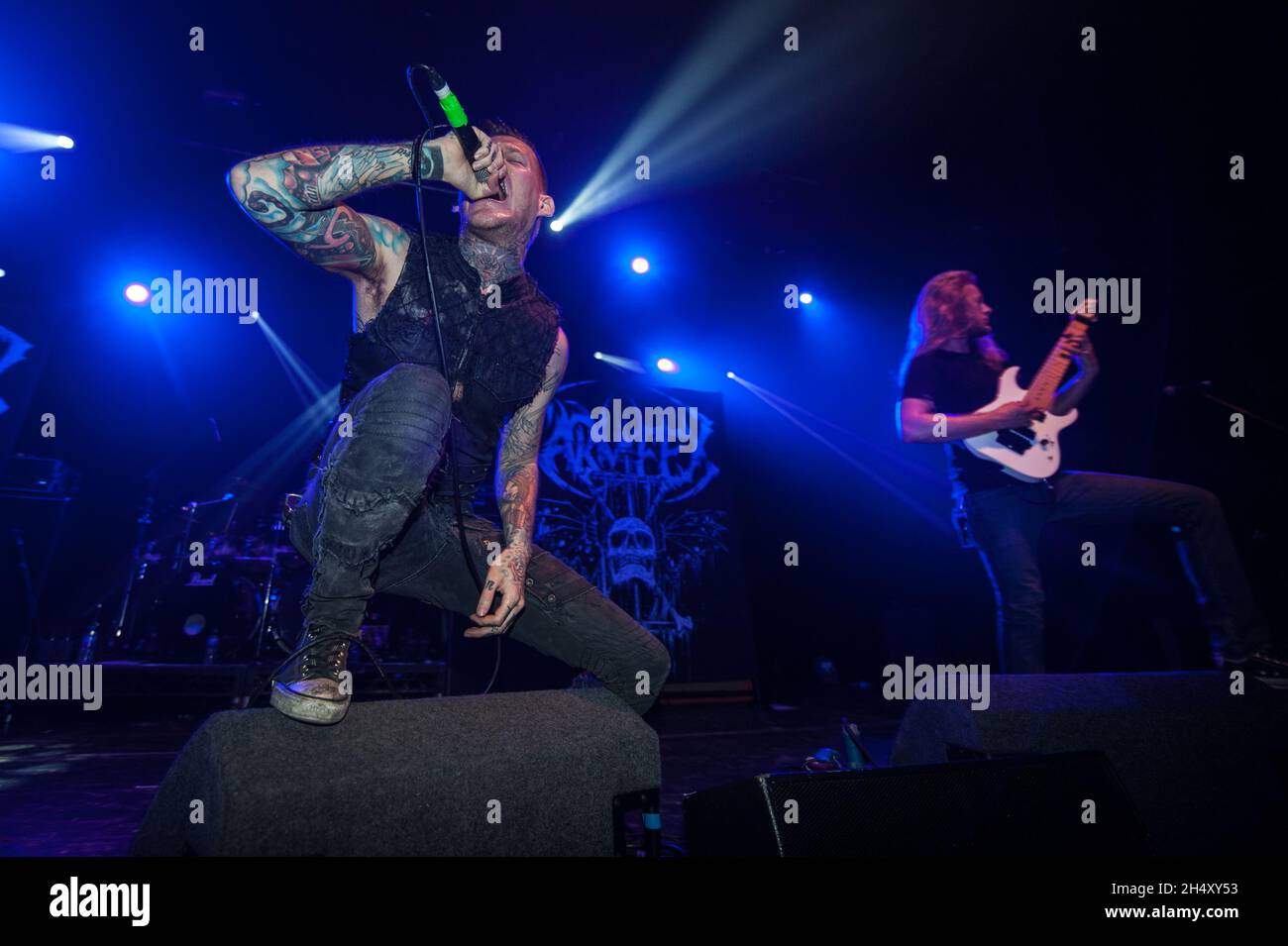 Scott Lewis of Carnifex performing live on stage during IMPERICON ...