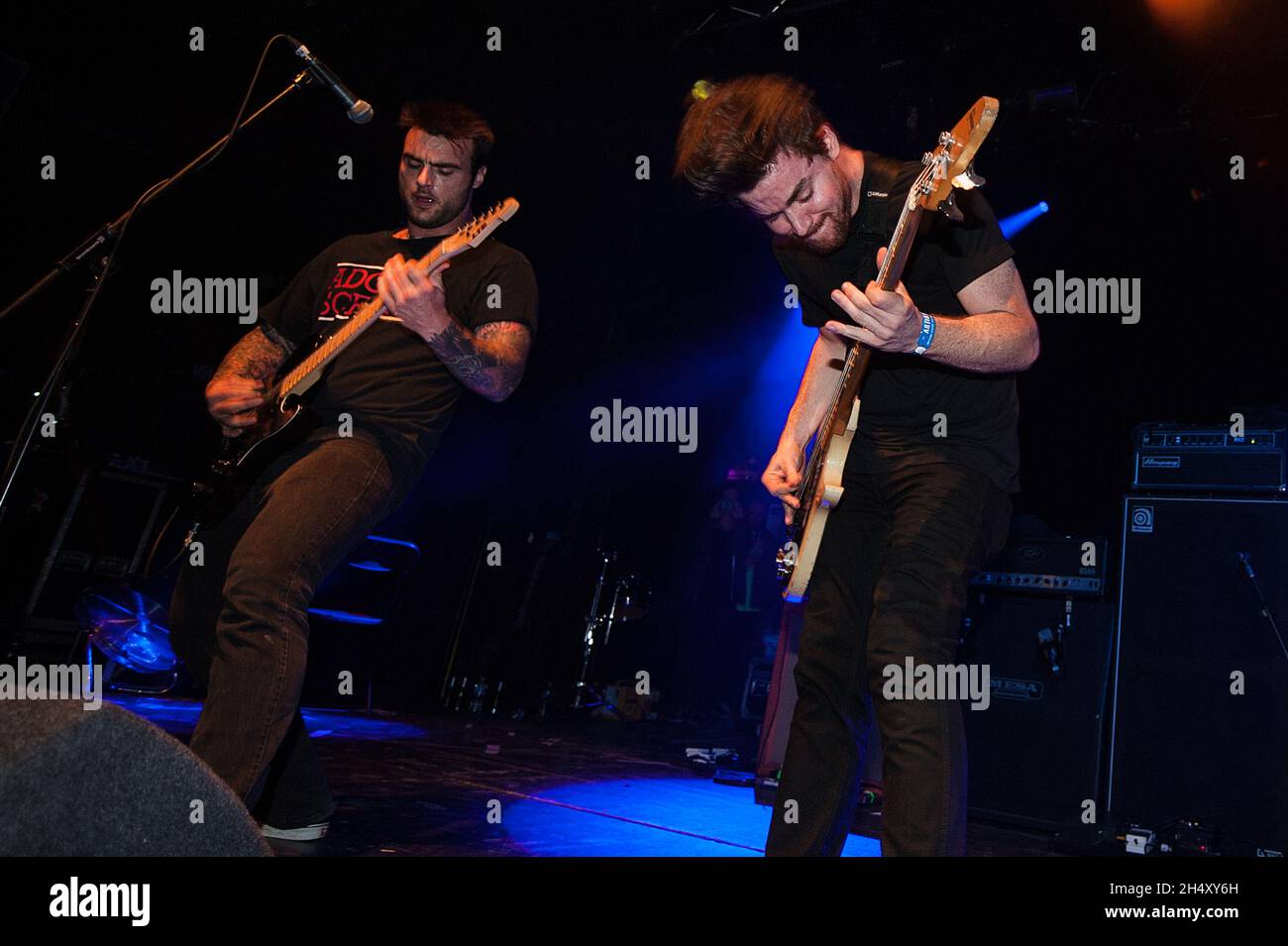 Chris Rawson of Stick to Your Guns performing live on stage during ...