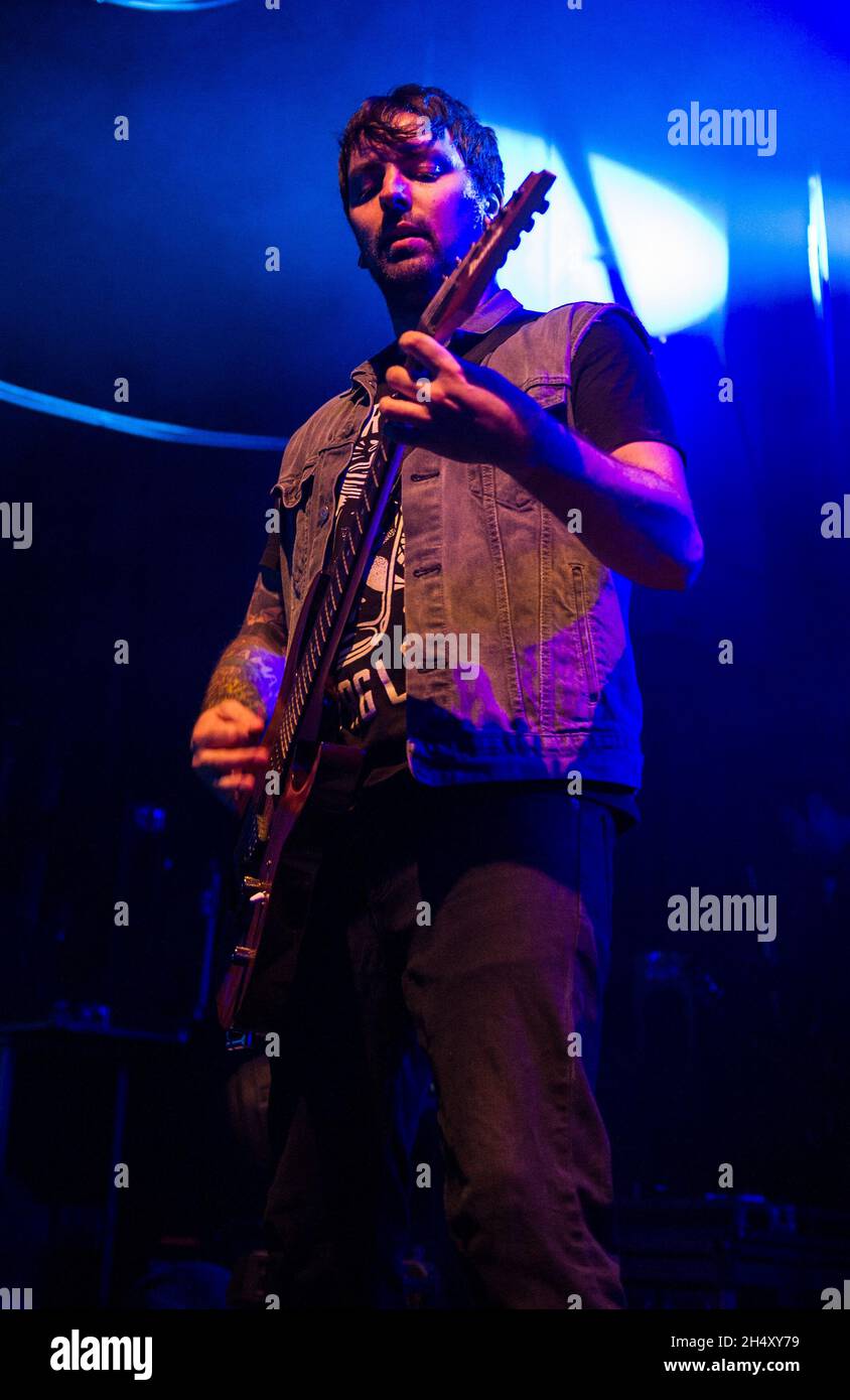 Jim Riley of Ghost Inside performing live on stage during IMPERICON ...