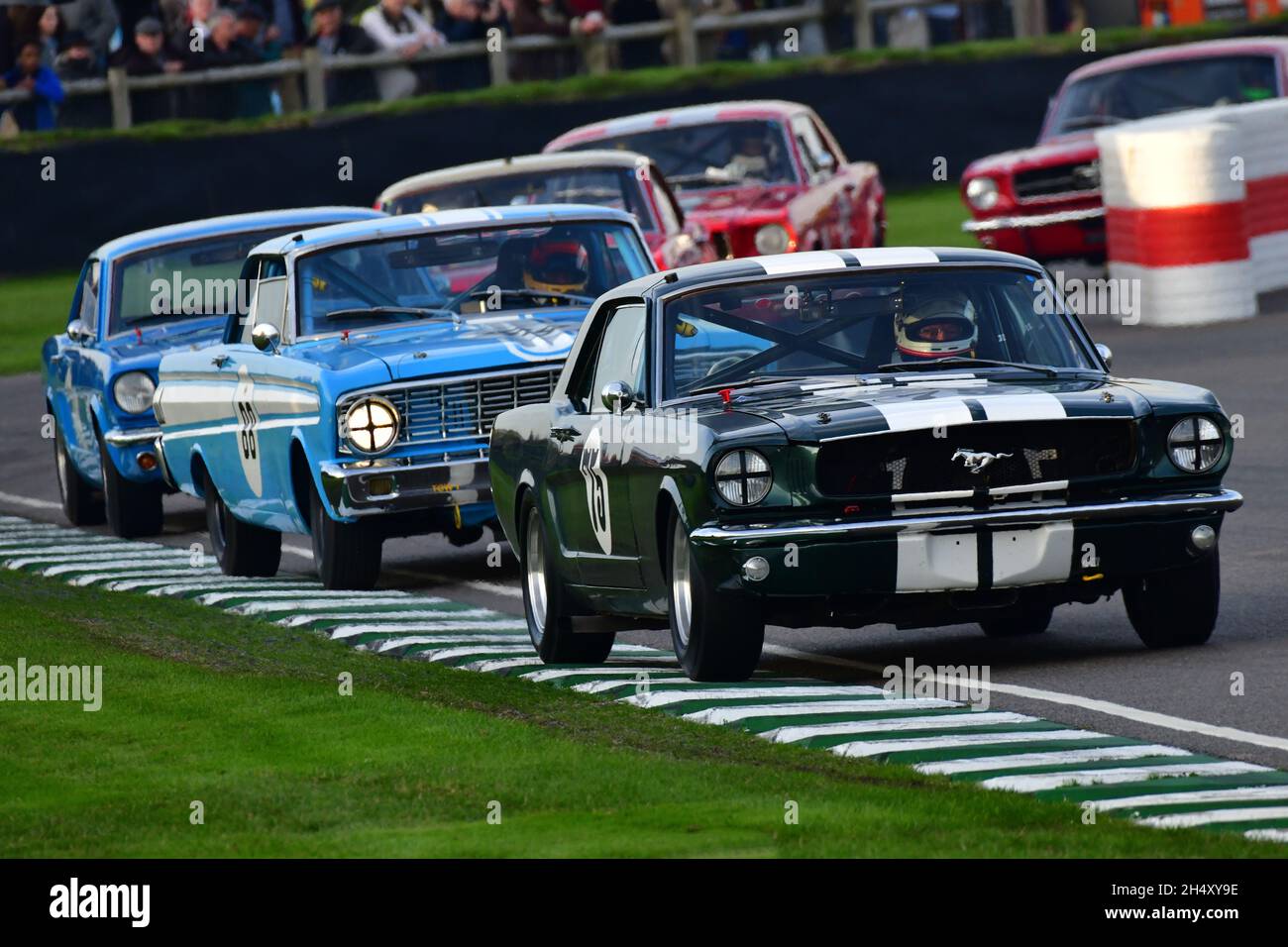 Ahead of the chasing pack, Anthony Reid, Murray Shepherd, Ford Mustang ...