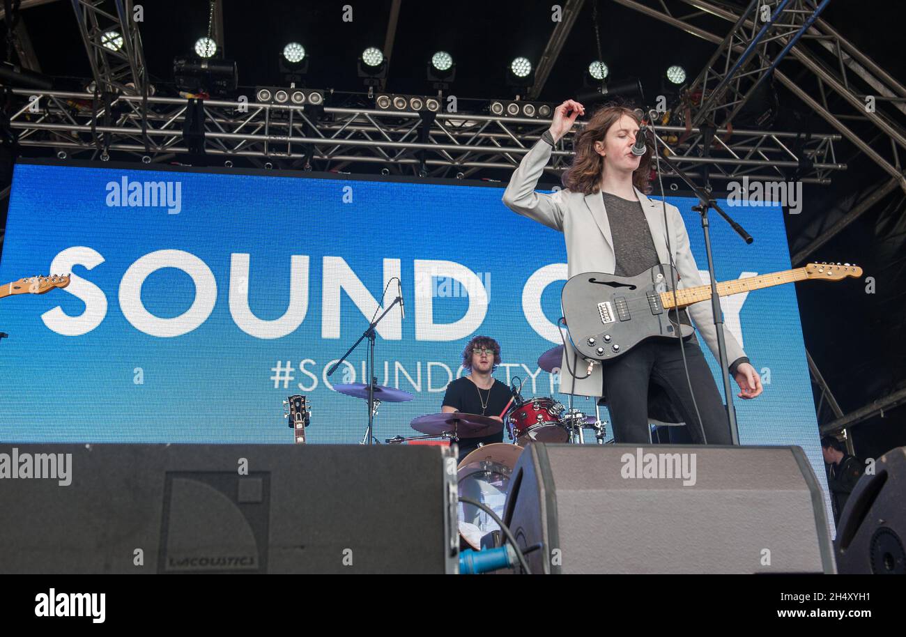 Josh Dewhurst of Blossoms performing live on day 3 of Liverpool Sound ...