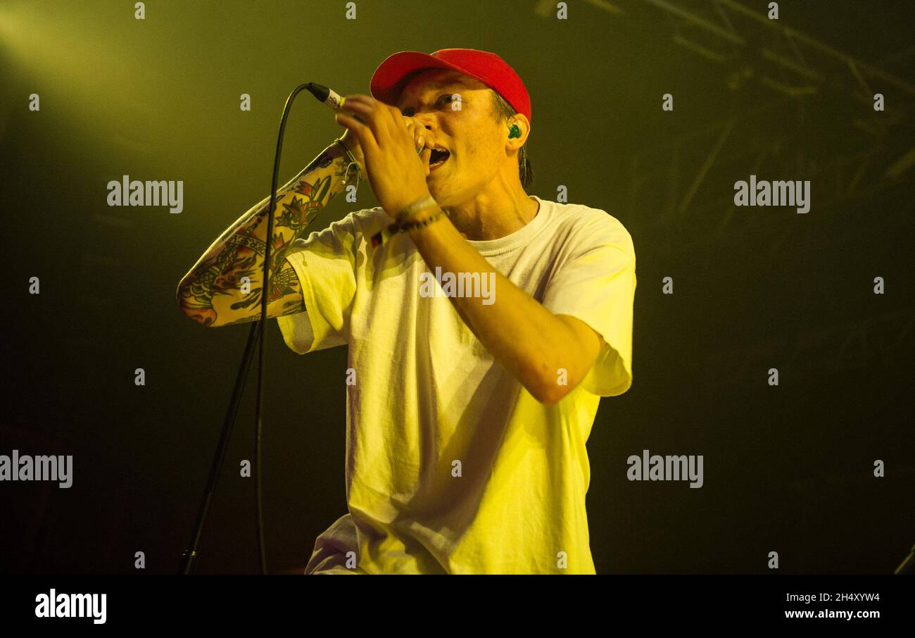 Ben Barlow of Neck Deep performing live at Slam Dunk festival on May 25 ...