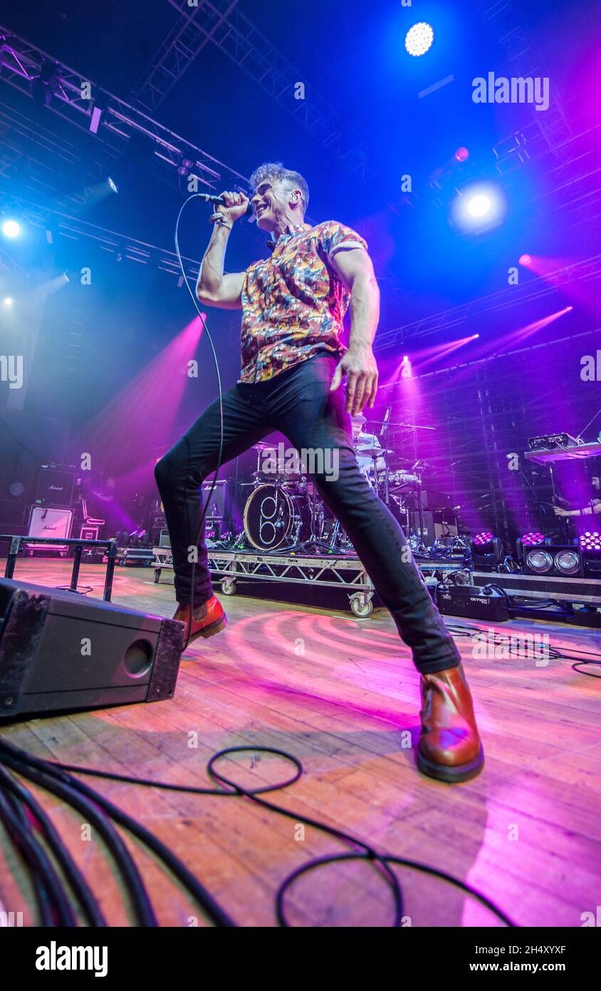 Rob Damiani of Don Broco performing live at Slam Dunk festival on May ...