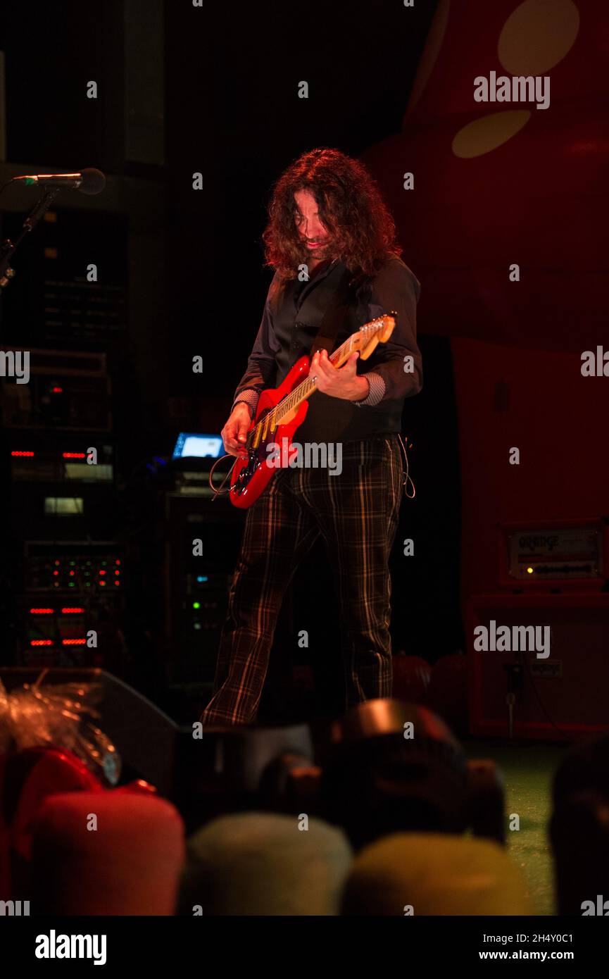 Larry LaLonde of Primus performing live at 02 Academy on June 25, 2015 ...