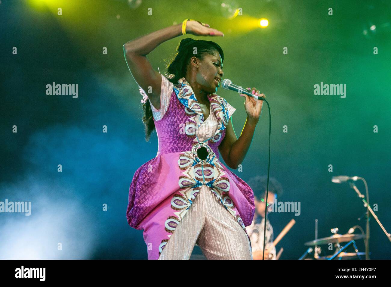 Ibibio Sound Machine performing live on stage during Citadel festival ...