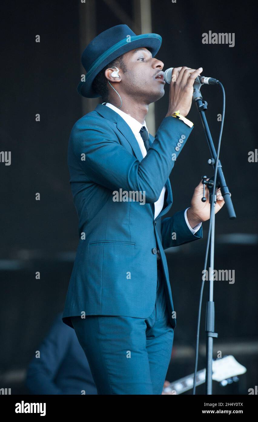 Leon Bridges performing live on stage during Citadel festival at ...
