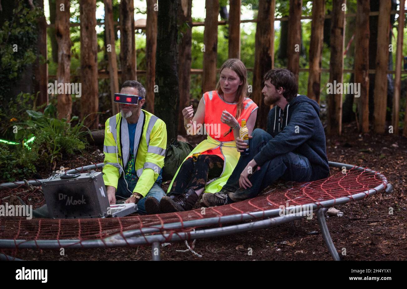 Festival goers at Boomtwon festival on 14-16 August at Metterley Estate ...