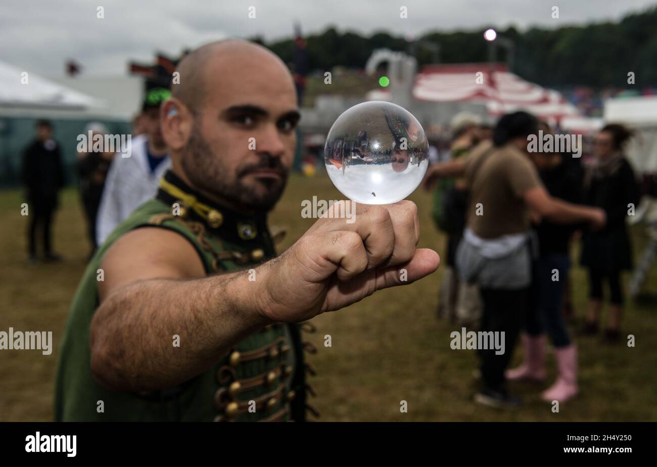 Festival goers at Boomtwon festival on 14-16 August at Metterley Estate ...