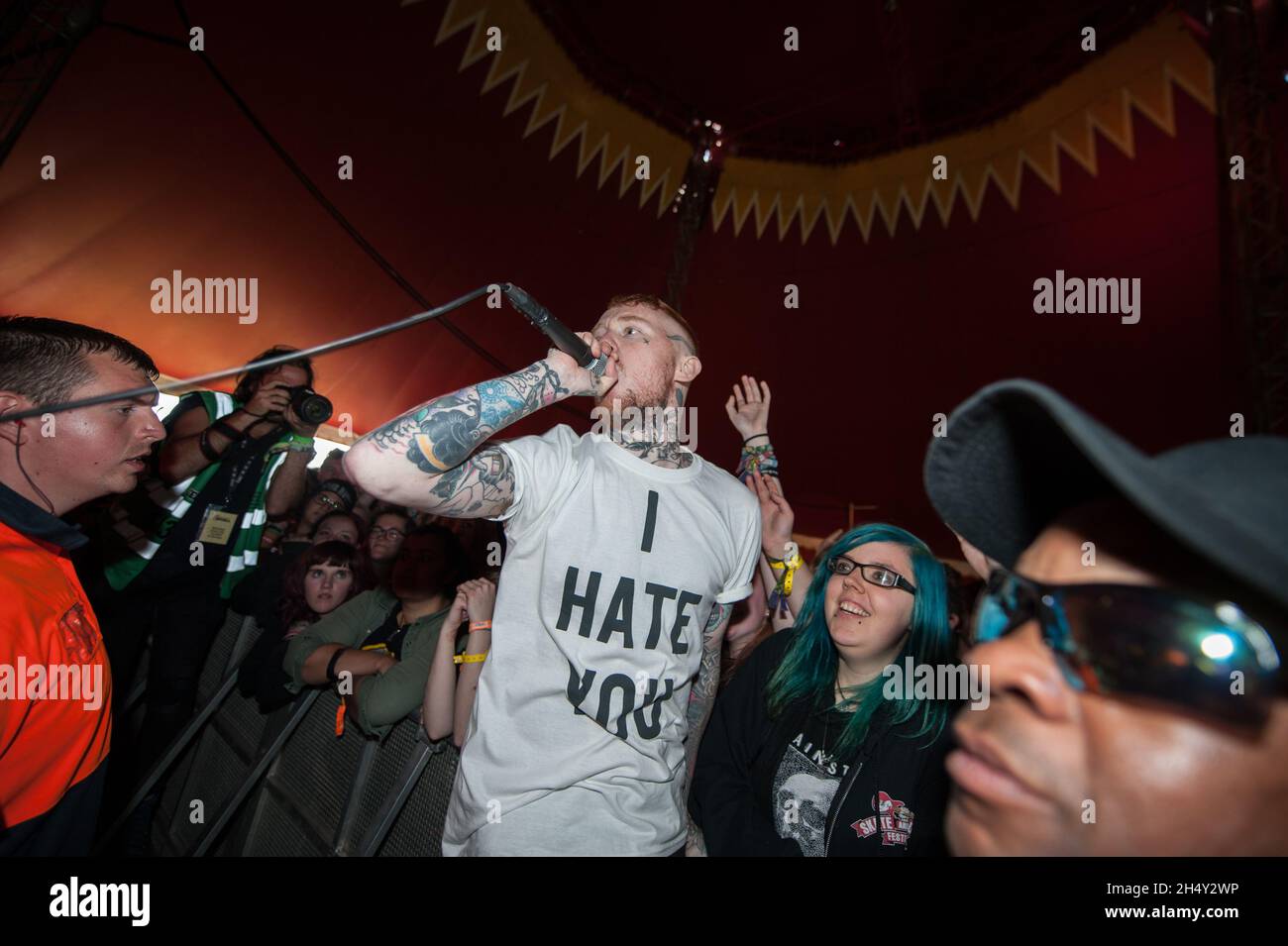 Frank Carter & The Rattlesnakes performing live on stage on day 1 of ...