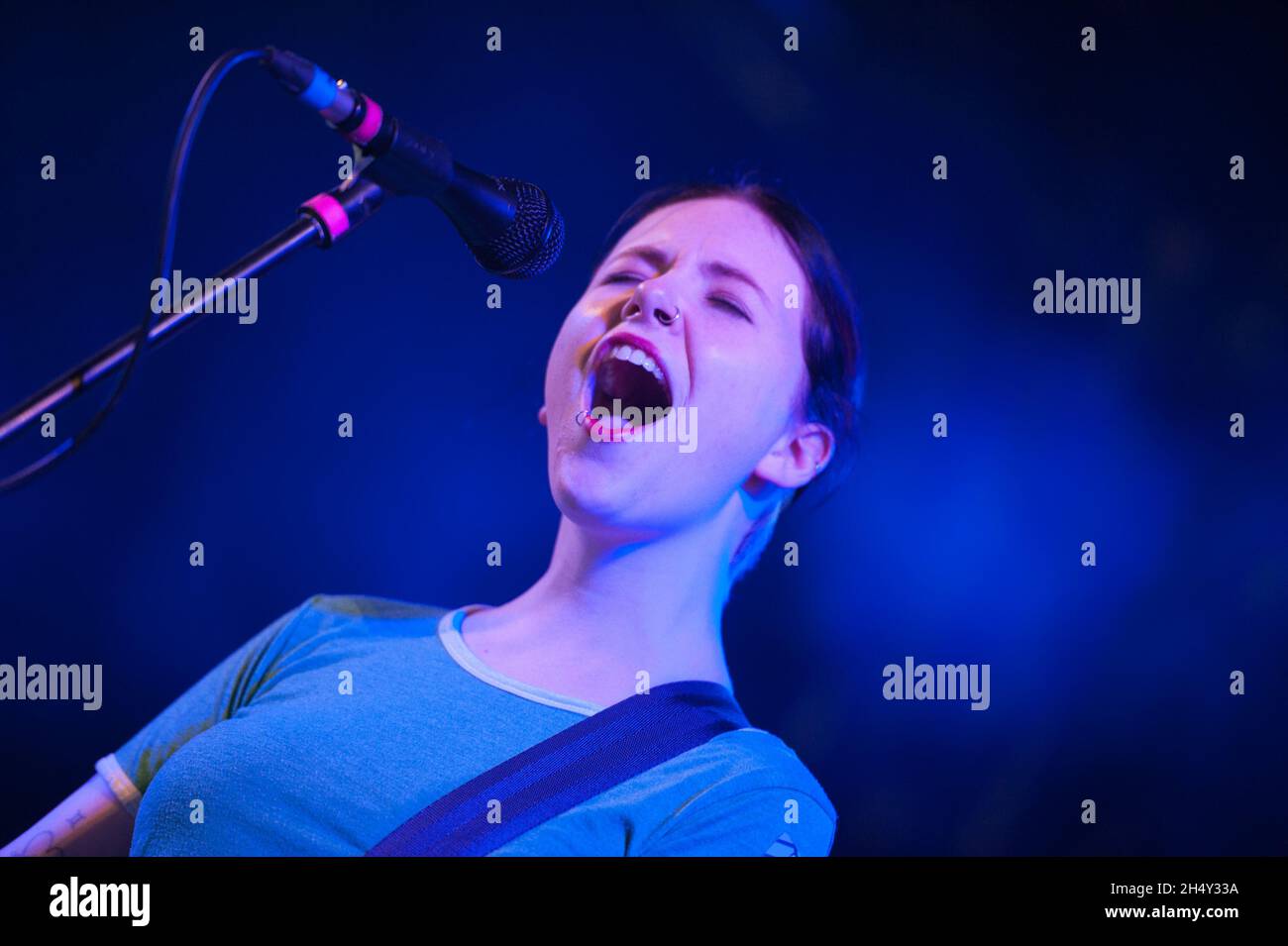Misty Miller performing live on stage on day 2 of Leeds Festival on ...