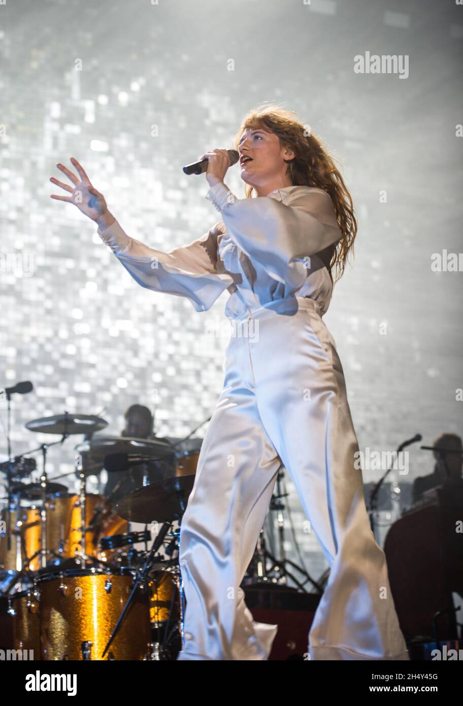 Florence & The Machine performing live on stage at The Genting Arena on ...