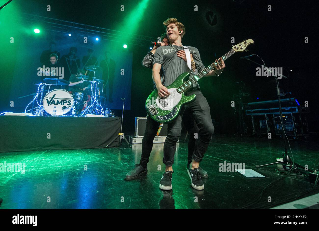 Bradley William Simpson and James Daniel McVey of The Vamps performing ...