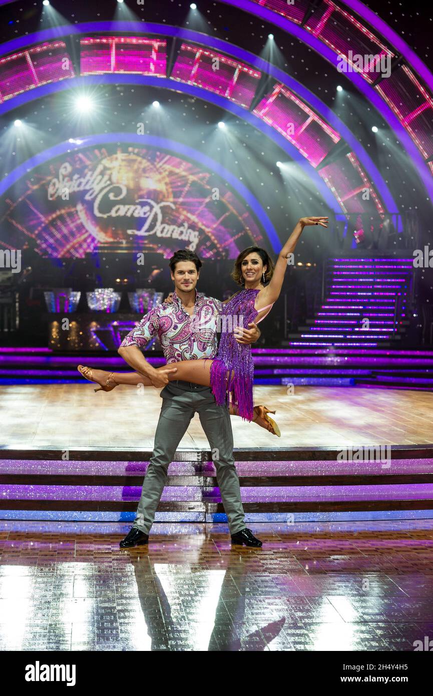 Anita Rani and Gleb Savchenko posing during Strictly Come Dancing Live ...