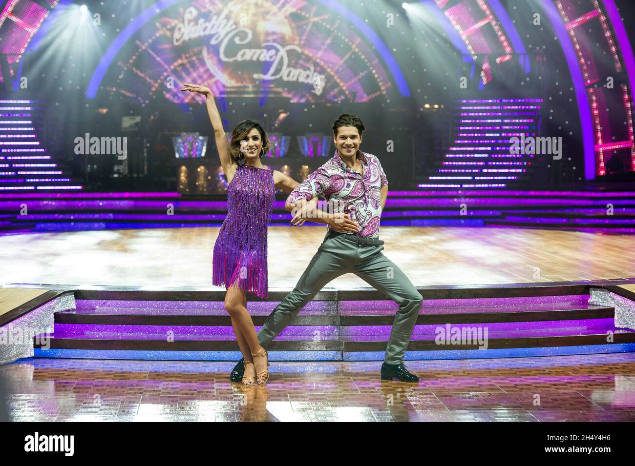 Anita Rani and Gleb Savchenko posing during Strictly Come Dancing Live ...