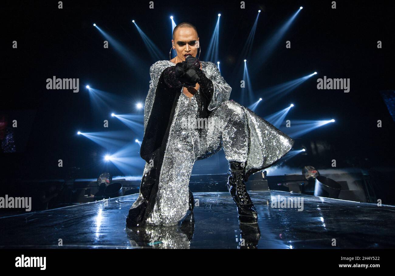 Sean Miley Moore performing live on stage during The Factor Live Tour ...