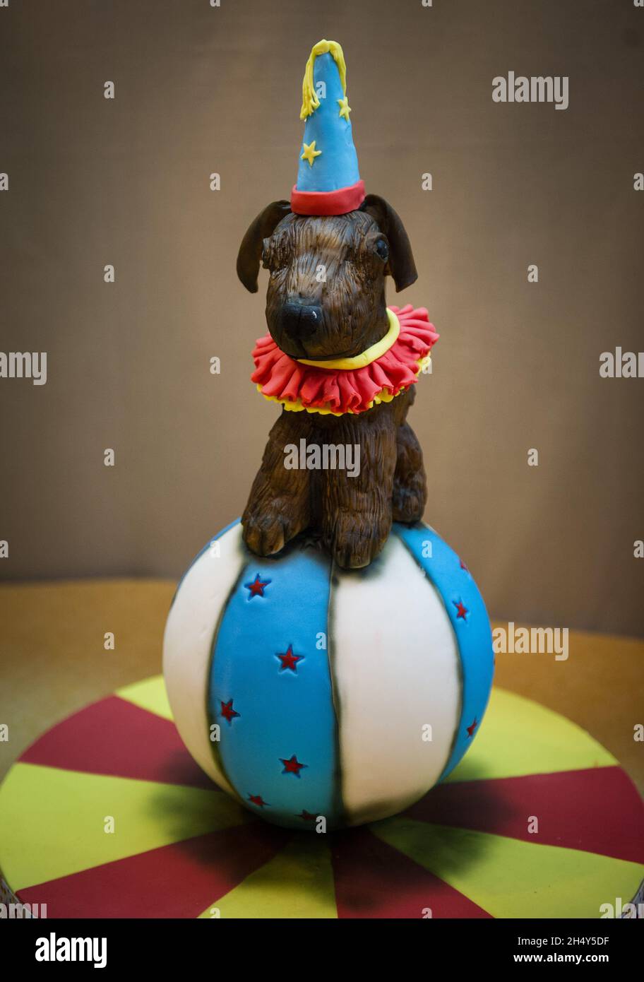 Fun fair themed cake on display at the Cake International show at the ...