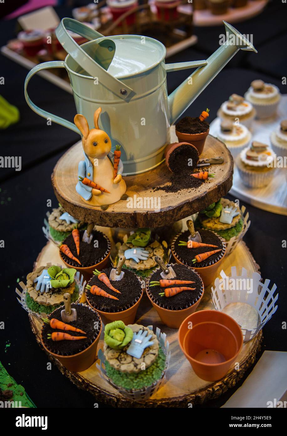 Cake on display at the Cake International show at the NEC on March 20 ...
